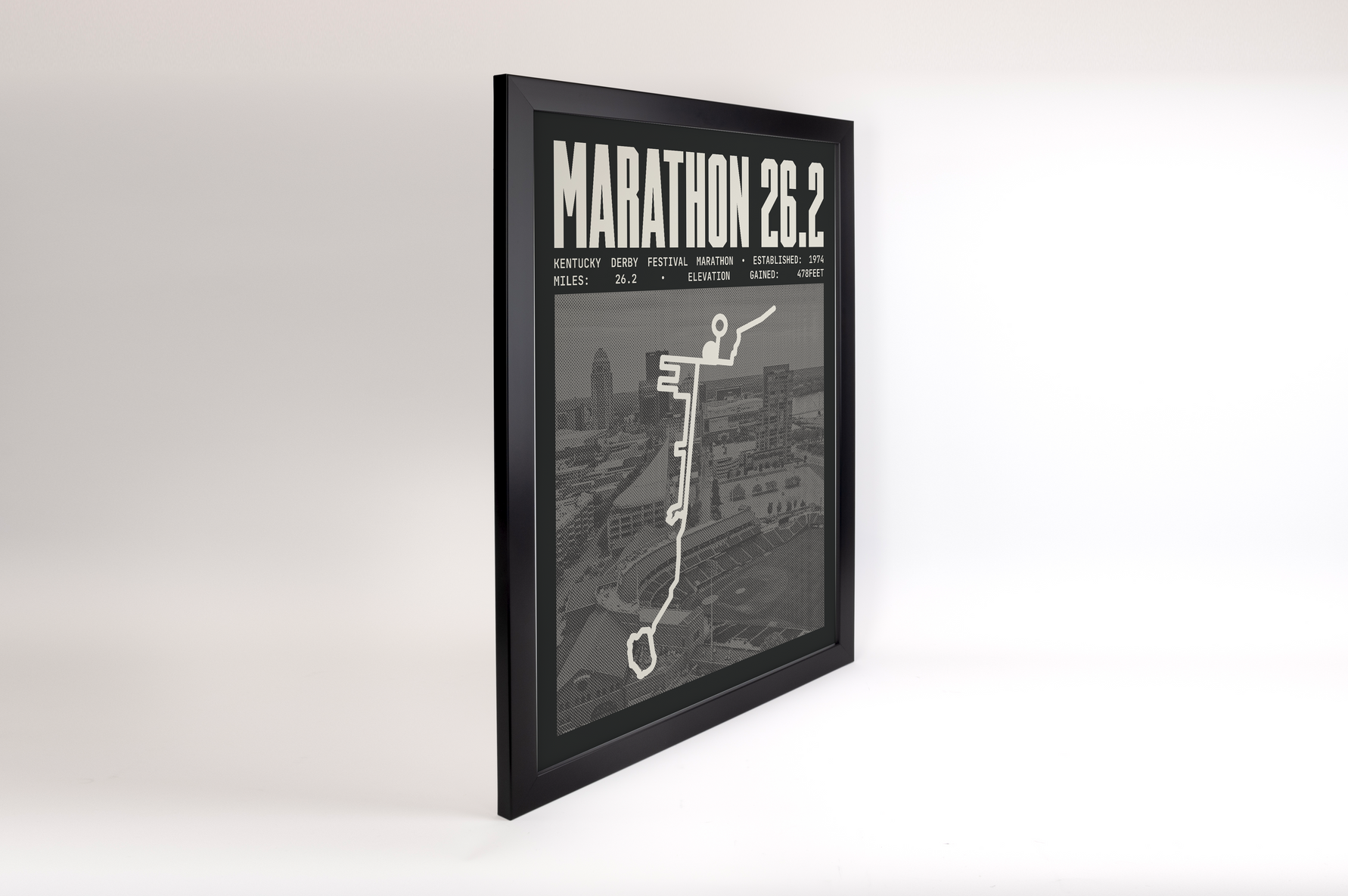 Kentucky Derby Festival Poster | Custom Marathon Course Display – Map Medal