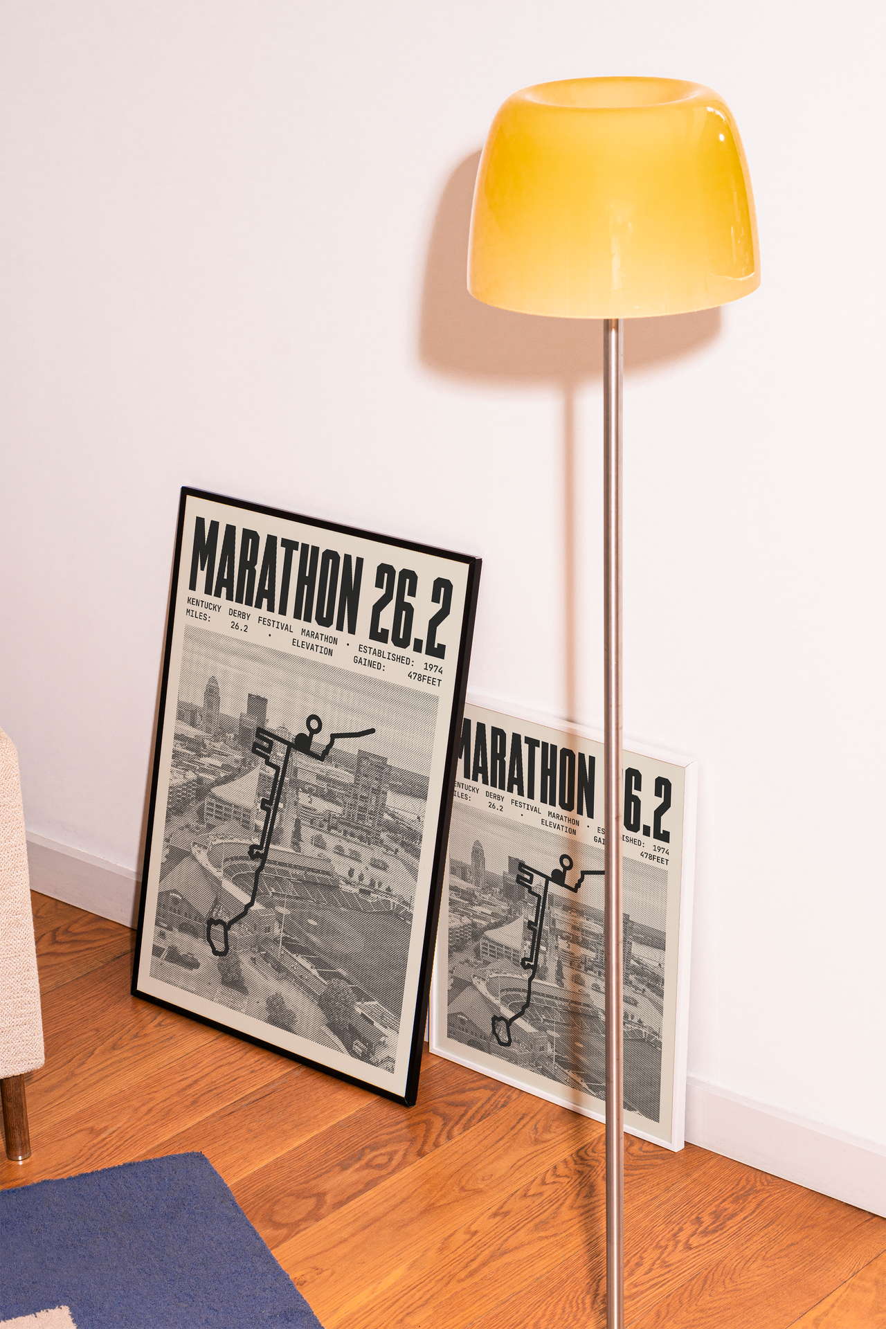Kentucky Derby Festival Poster | Custom Marathon Course Display – Map Medal